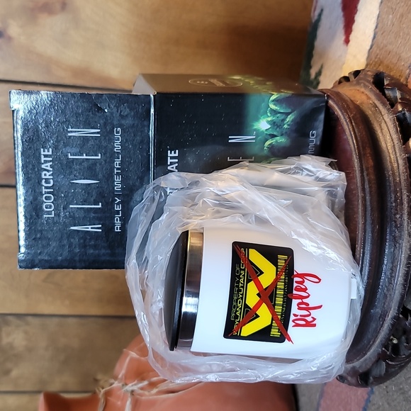 Loot Crate | Dining | Aliens Branded Metal Ripley Mug With Lid | Poshmark